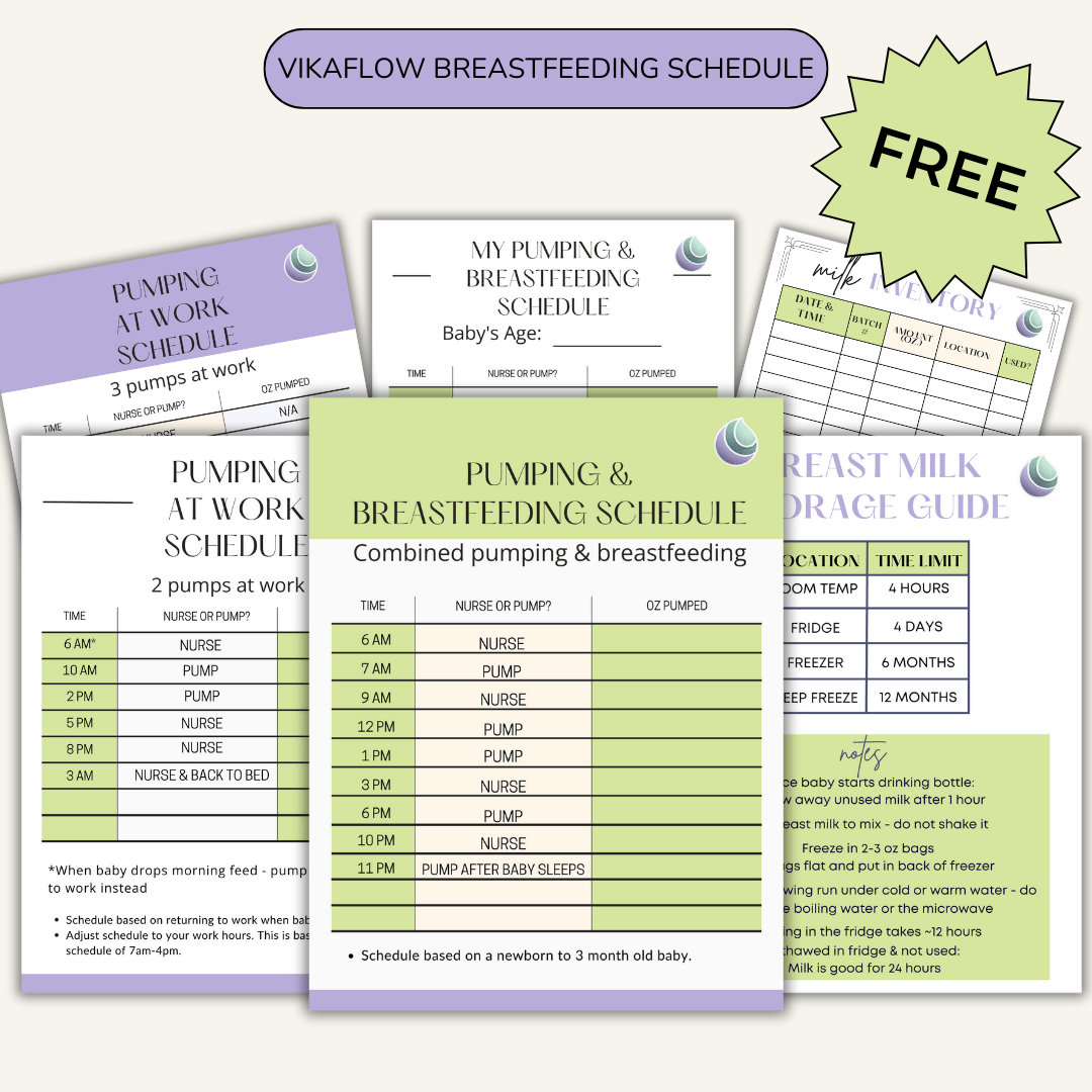VikaFlow Breastfeeding & Pumping Schedule | Vika Flow